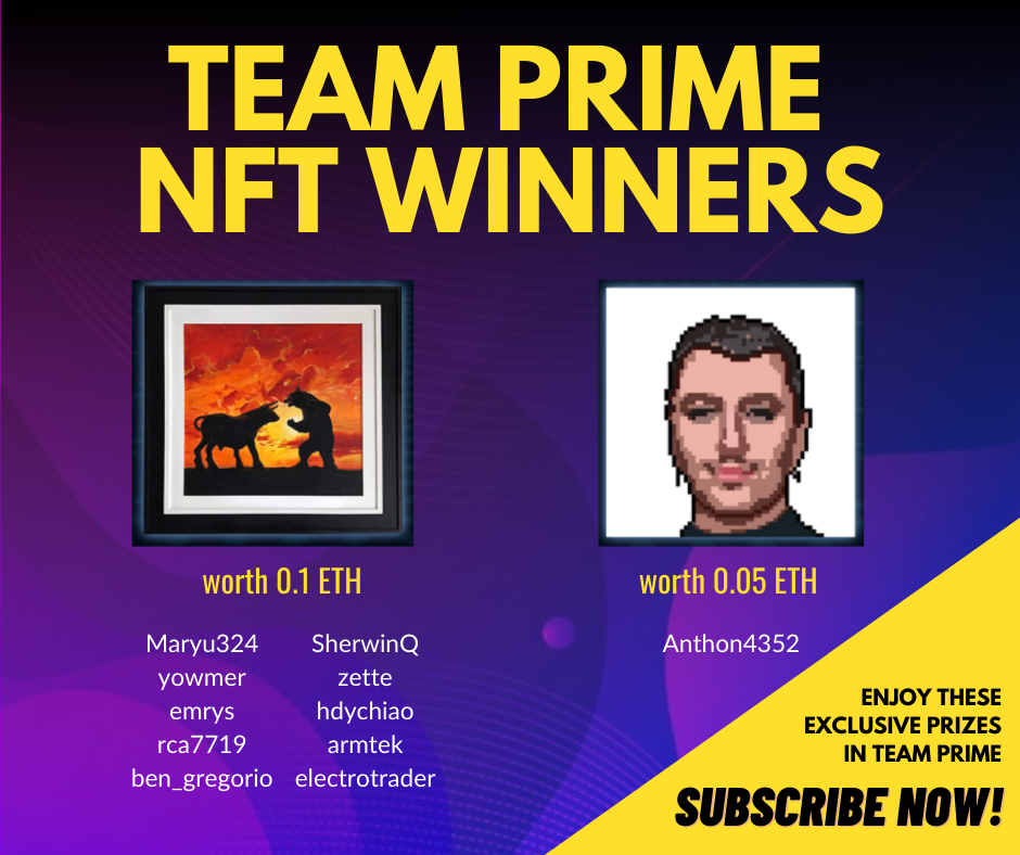 𝗖𝗢𝗡𝗚𝗥𝗔𝗧𝗨𝗟𝗔𝗧𝗜𝗢𝗡𝗦 𝗧𝗢 𝗧𝗘𝗔𝗠 𝗣𝗥𝗜𝗠𝗘 𝗡𝗙𝗧 𝗪𝗜𝗡𝗡𝗘𝗥𝗦! 🎉 This recent Exclusive ...