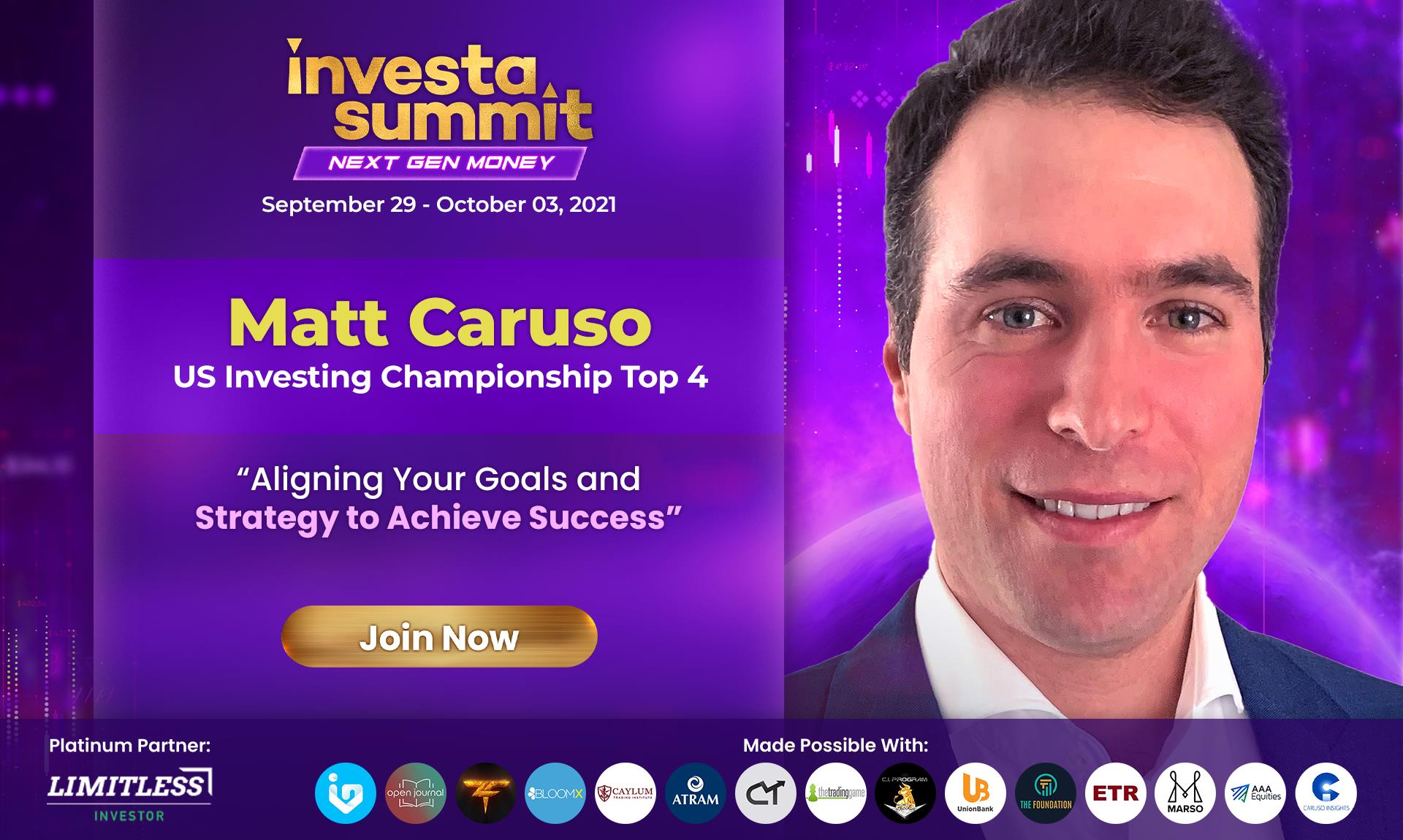 𝐌𝐀𝐓𝐓 𝐂𝐀𝐑𝐔𝐒𝐎, 𝐓𝐎𝐏 𝟒 𝐈𝐍 𝐓𝐇𝐄 𝐔𝐒 𝐈𝐍𝐕𝐄𝐒𝐓𝐈𝐍𝐆 𝐂𝐇𝐀𝐌𝐏𝐈𝐎𝐍𝐒𝐇𝐈𝐏, 𝐉𝐎𝐈𝐍𝐒 𝐓𝐇𝐄 𝐈𝐍𝐕𝐄𝐒𝐓𝐀 ...