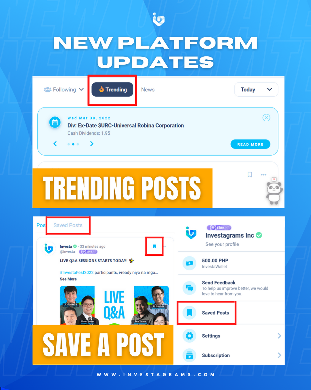 THE ALL NEW FEATURES OF INVESTAGRAMS 🤩 See the BEST content from the ...