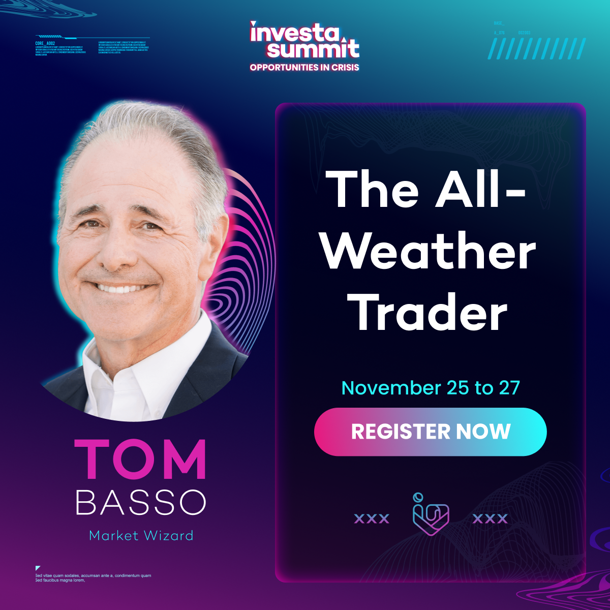 TOM BASSO JOINS THE INVESTA SUMMIT 2022 We have a MARKET WIZARD joining ...