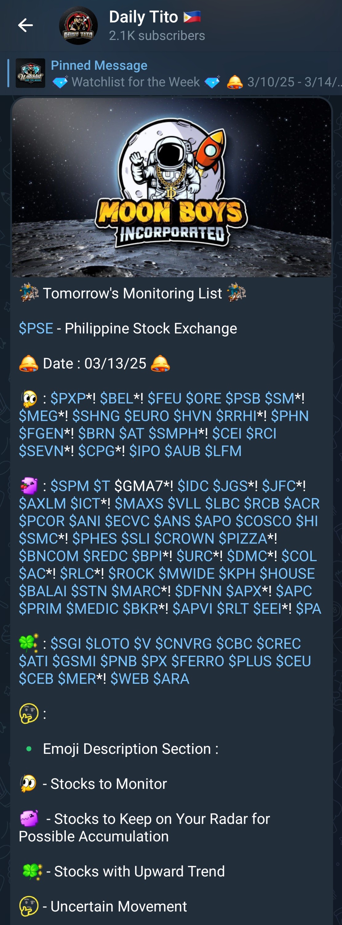$PSE:CPG $PSE:SEVN $PSE:FGEN $PSE:RRHI $PSE:MEG The ⏰️ 03/12's ...