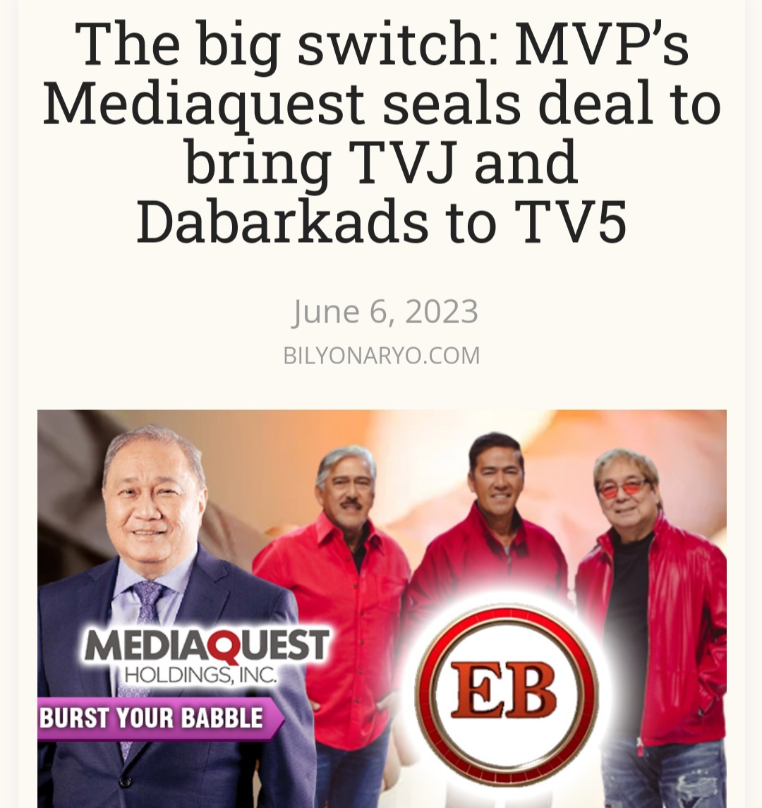 Saan Tayo sasalo sa $PSE:GMA7 sa Singko (5) ba??? 🤣🤣🤣🤣 Congrats Kay MVP ...