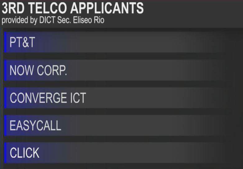 $NOW $ECP $PTT Third Telco Applicants | Pacham Trader Sentiment ...